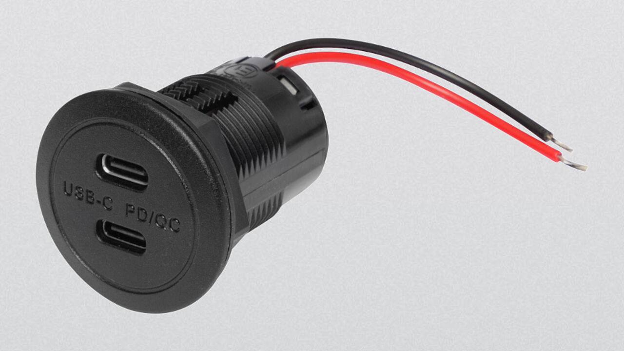 Power Double USB-C Socket PD/QC: PRO CAR Auto- und Bootszubehör