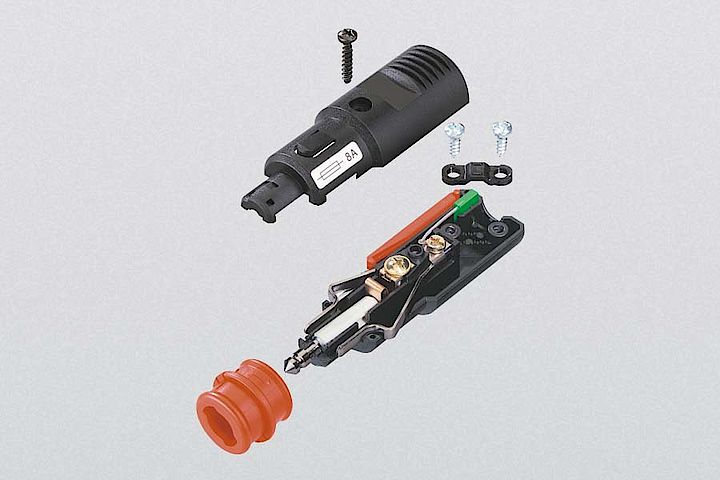 Safety Universal Plug with screwed strain relief and LED: PRO CAR Auto ...