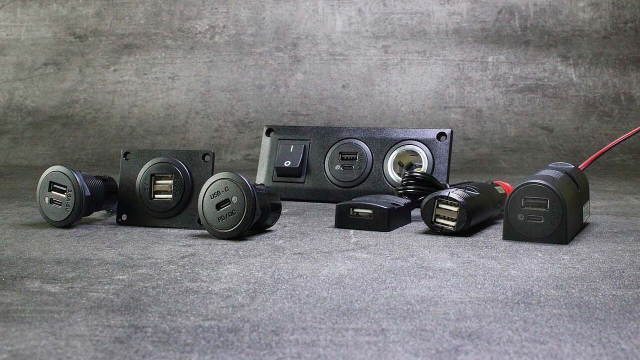 USB-A / USB-C Built-In Sockets: PRO CAR Auto- und Bootszubehör